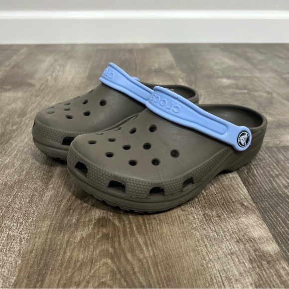 CROCS | Shoes | Crocs Brown Purple Classic Two Tone Clogs | Poshmark